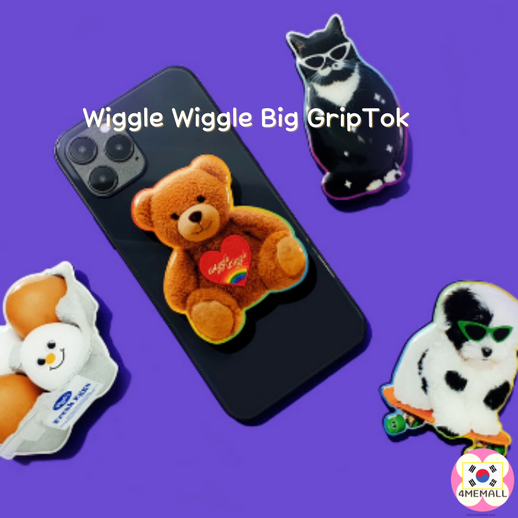 Wiggle Wiggle Big Size GripTok Phone GripTok Phone Accessories Egg Box Cool Cat Super Dog ...