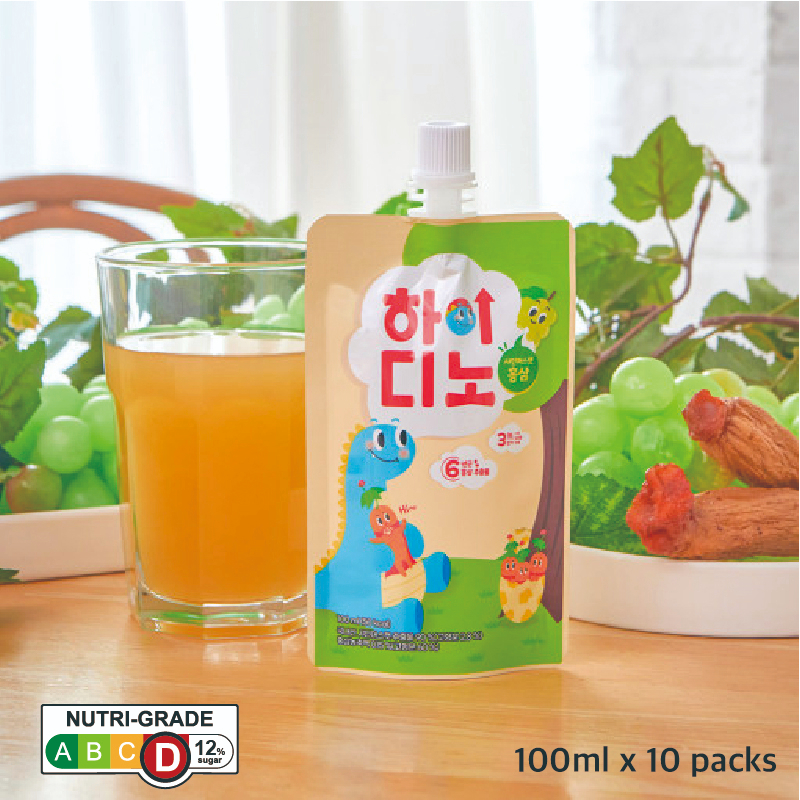 [Aram Farm] Hi Dino Shine Muscat Grape Red Ginseng Drink 100ml x10/20 ...