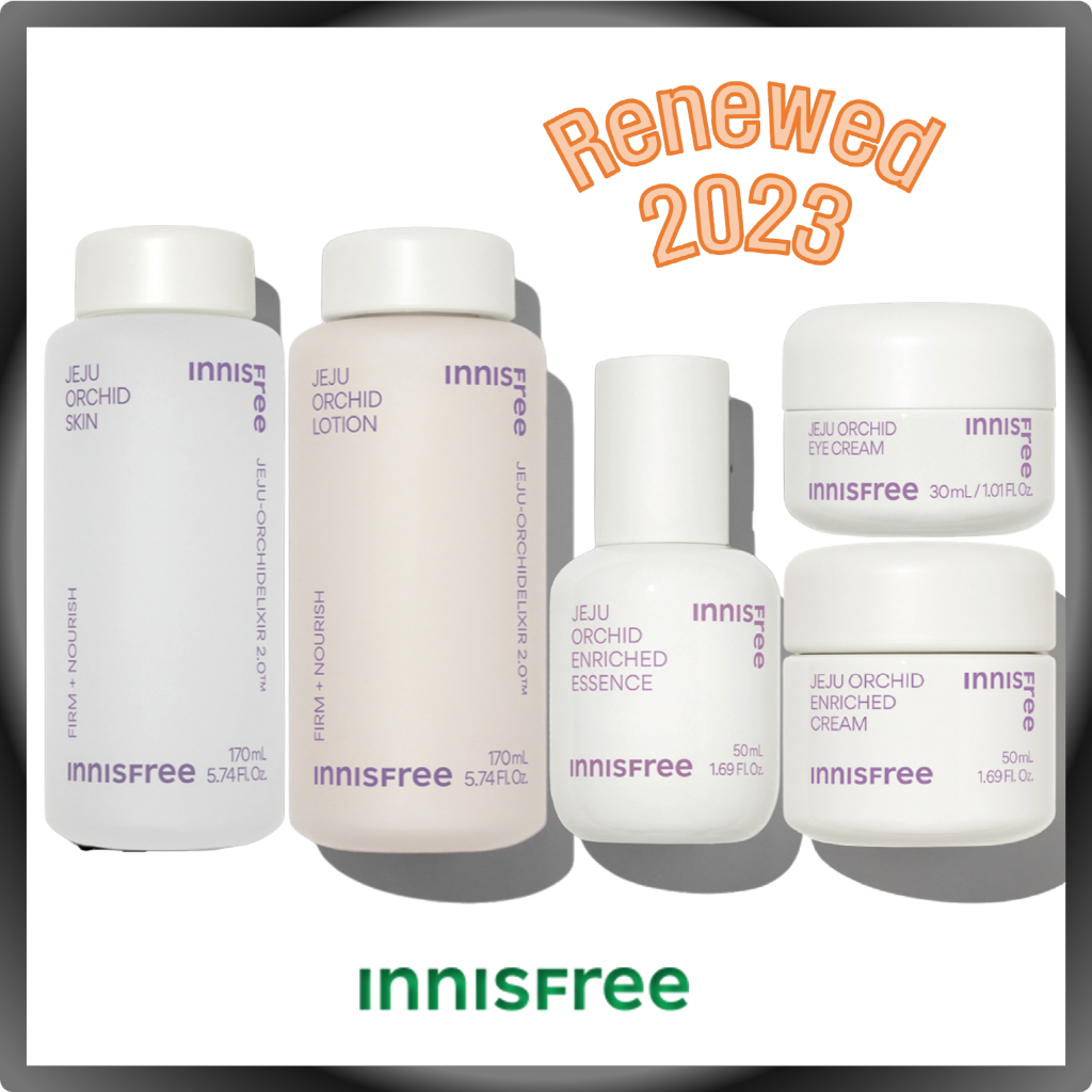 innisfree Jeju Orchid Set (Lotion, Skin, Eye Cream, Enriched Essence ...