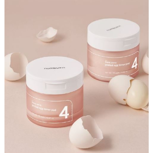 Numbuzin Pore Zero Peeled Egg Toner Pad 70Pads [K_beauty] | Shopee Malaysia
