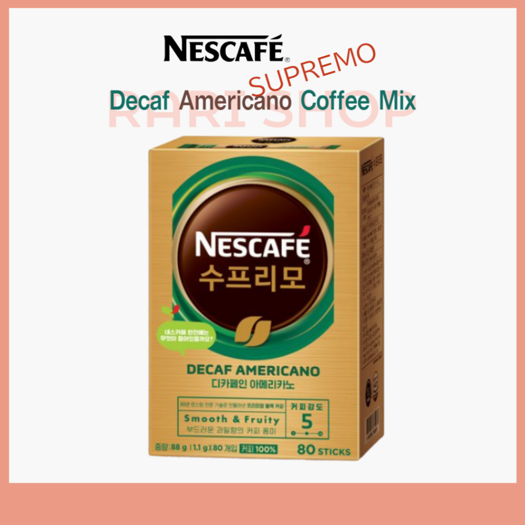 [NESCAFE] Supremo Decaffeinated Americano Coffee Stick (10T l 30T ...