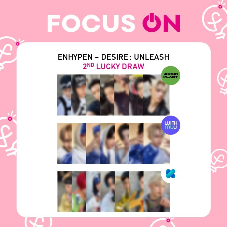 ENHYPEN 2ND LUCKYDRAW MUSICPLANT WITHMUU KTOWN4U DESIRE : UNLEASH ...