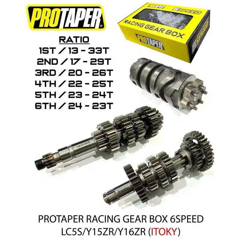 NEW PROTAPER RACING GEAR BOX Y15 Y15ZR / LC 5S / Y16 6 SPEED FULL SET ...