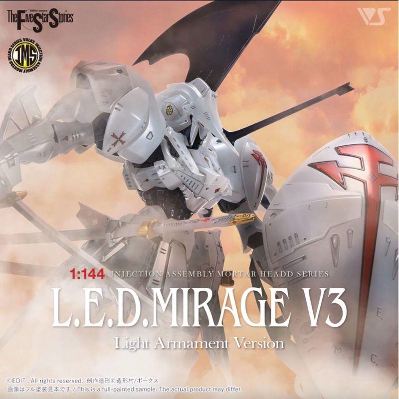 IMS FIVE STAR STORIES 1/144 L.E.D. MIRAGE V3 LIGHT ARMAMENT VERSION | Shopee Malaysia