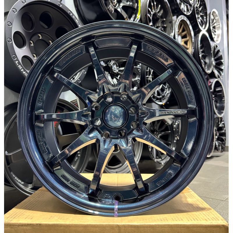 CE28 [Matte Blue] Sport Rim 17x8JJ ET38 (4x100/114.3) | Shopee Malaysia