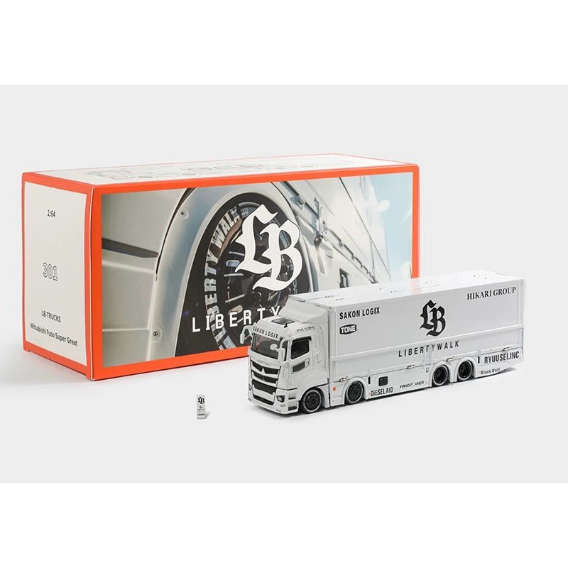 GCD 1/64 LB-Truck Mitsubishi Fuso Super Great - White | Shopee Malaysia