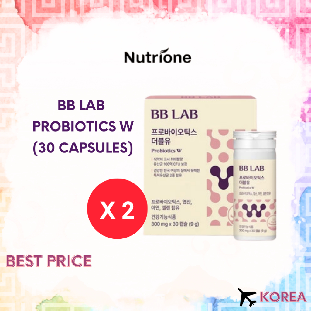 [Bundle of 2] NUTRIONE BB LAB Probiotics W (170mg x 30 Capsules ...
