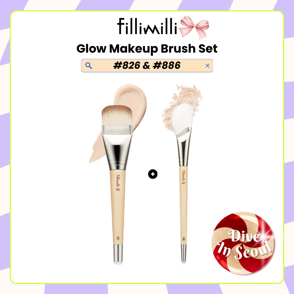 [FILLIMILLI] Fillimilli S Glow Makeup Brush Set #826 & #886 | Shopee ...