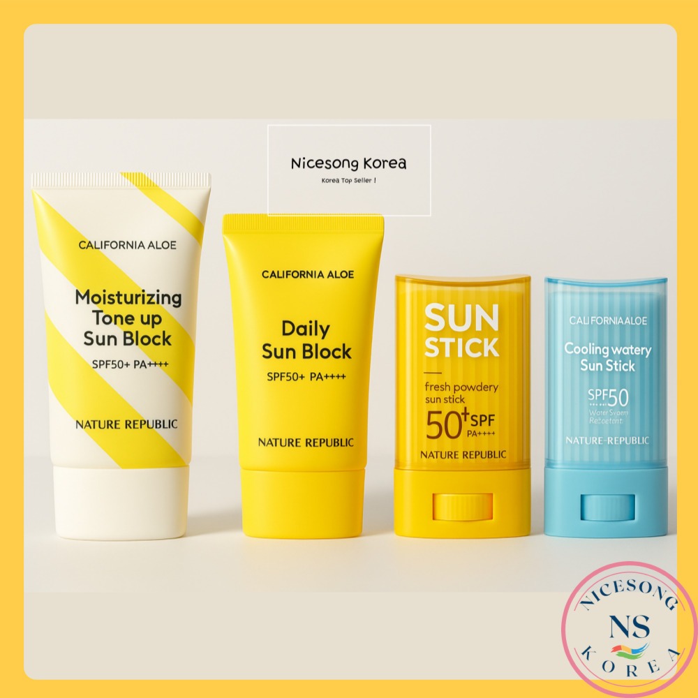 [NATURE REPUBLIC]California Aloe Fresh Powdery/cooling watery Sun Stick ...