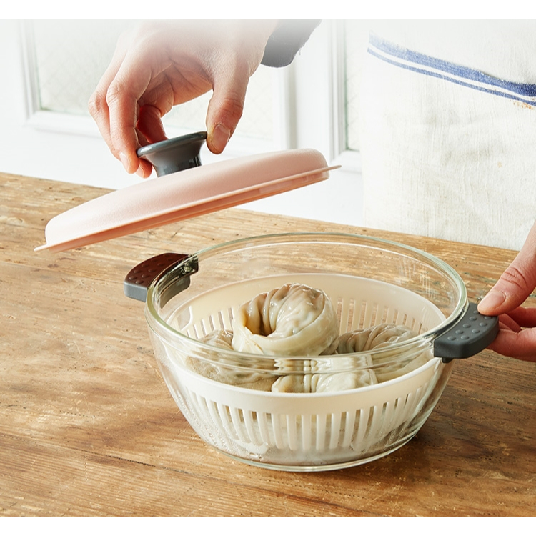 LocknLock Simple Cook Glass Casserole 1 L 1.5L 2L Heat-Resistant Glass ...