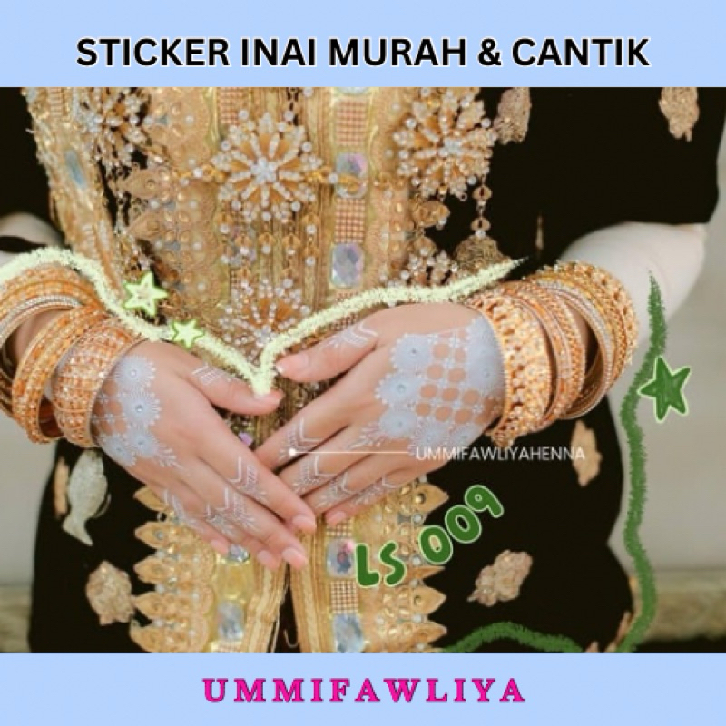 STICKER INAI MURAH HARGA BORONG ( STICKER FREE REMOVER @ FULL SET ...