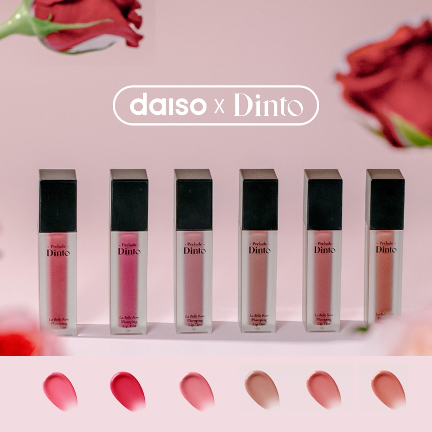 [Daiso x Dinto] New Color La Belle Rose Plumping Lip Tint 6 color 5g, Prelude Dinto | Shopee ...