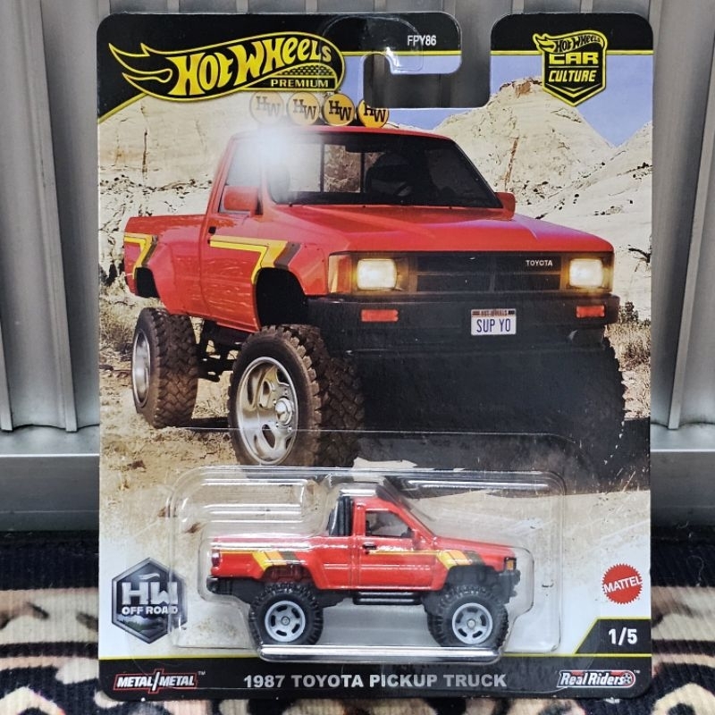 HOT WHEELS PREMIUM 1987 TOYOTA PICKUP TRUCK CAR CULTURE | Shopee Malaysia