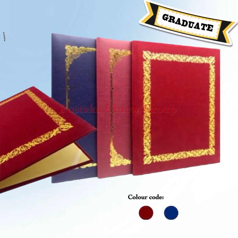 CERTIFICATE / customise SIJIL HOLDER A4 FILE HARD COVER WITH EMBOSS ...