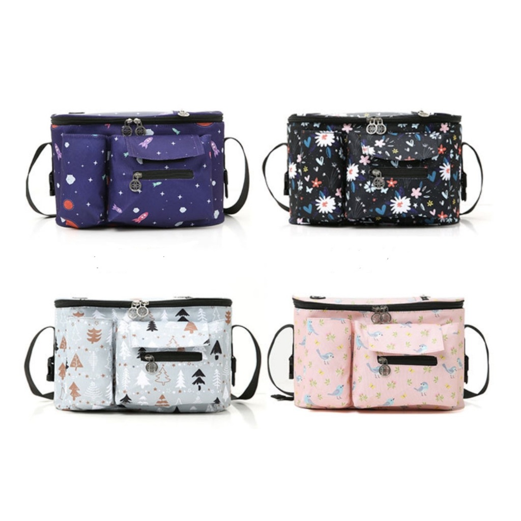 2-Way Waterproof Baby Stroller Pram Organiser & Sling Bag (Bicycle ...