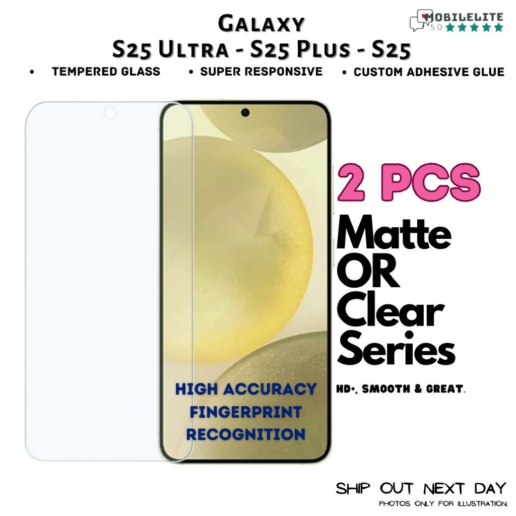 Samsung Galaxy S25 Ultra - S25 Plus - S25 Tempered Glass Screen ...