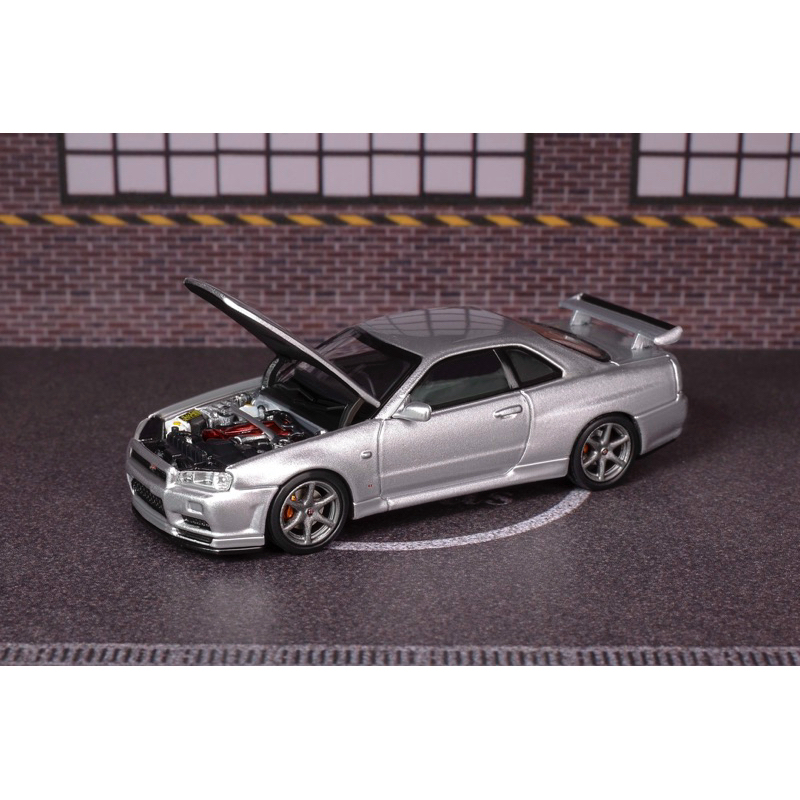 MotorHelix 1/64 Nissan Skyline GT-R (R34) V-Spec II - Sparking Silver | Shopee Malaysia