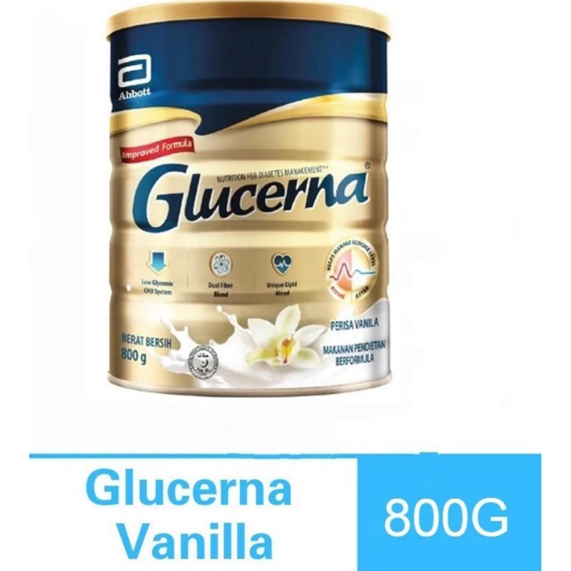Glucerna Diabetes-Specific Formula - Vanilla (800g) exp2027 | Shopee ...