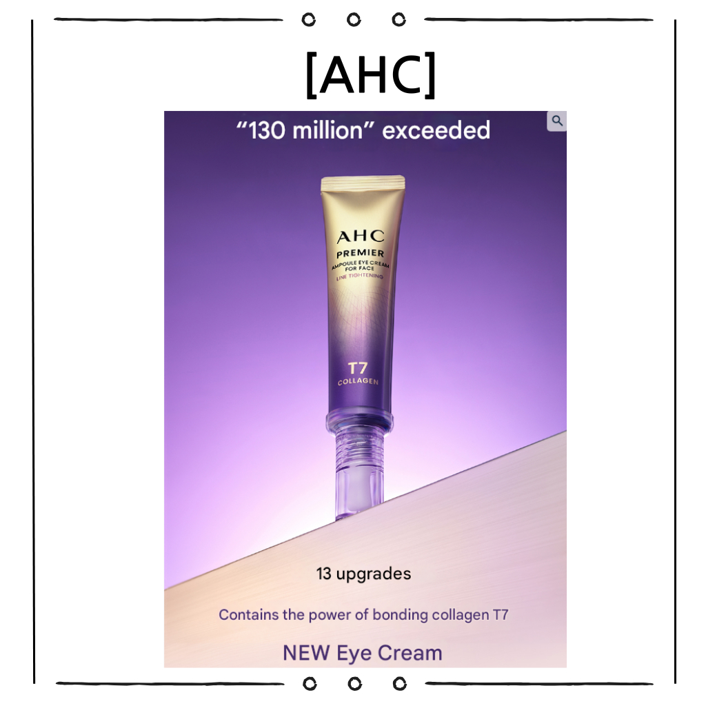AHC 2025 Ampoule Eye Cream for Line Tightening & Hydration anti aging face serum ampoule for ...