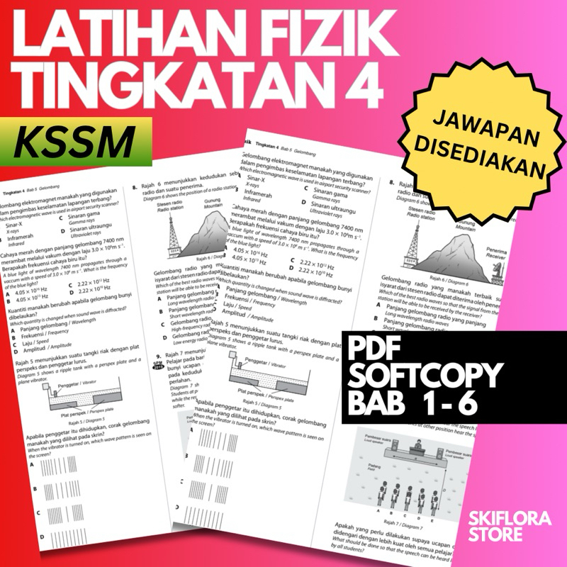 [SS301] Latihan Fizik Tingkatan 4 KSSM SMK DLP Dwibahasa Dual Language Physics Practice ...