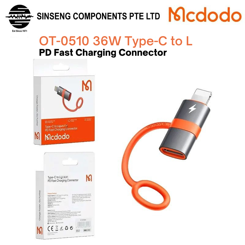 Mcdodo OT-0510 Type-C to l Connector Support:36W PD Fast Charging ...