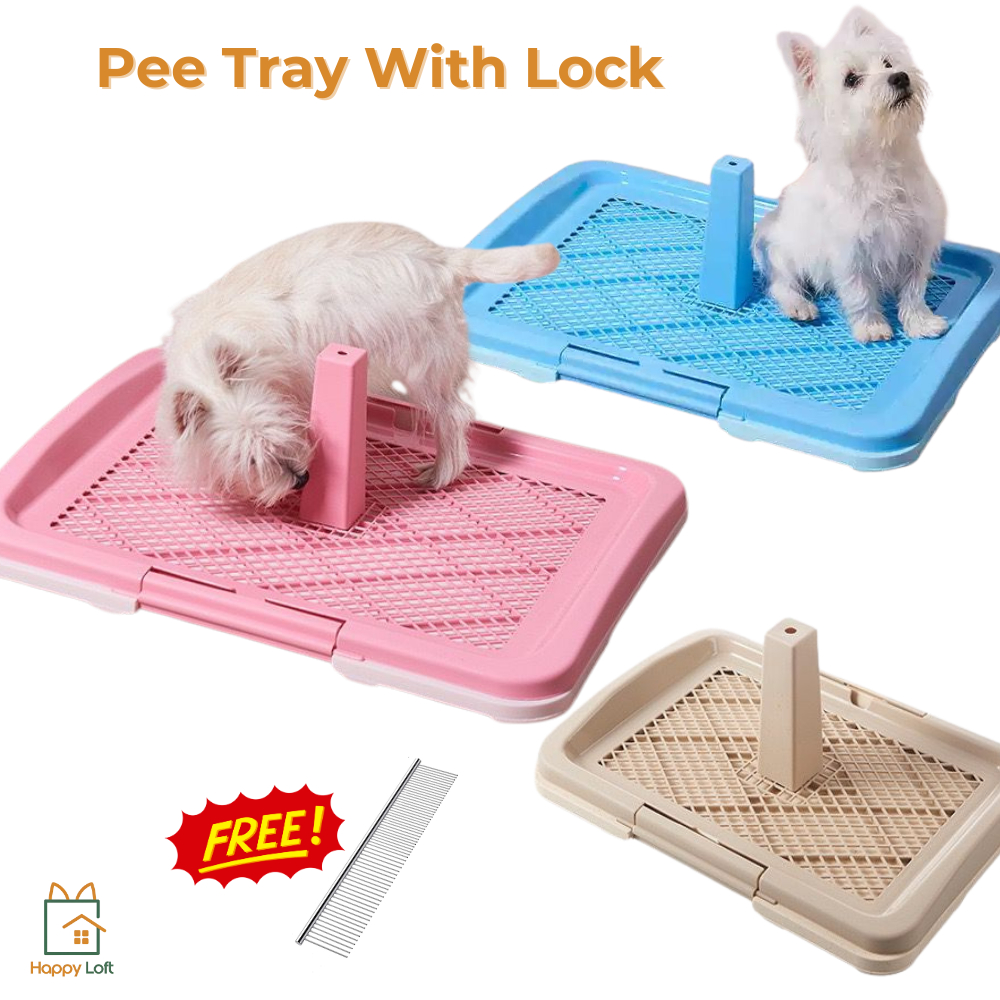 [SG SELLER] Dog Pee Tray Dog Potty Tray Dog Pee Tray With Lock Dogs ...