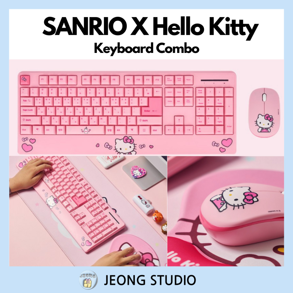 [Sanrio Hello Kitty] Wireless Keyboard Mouse Combo | Shopee Malaysia