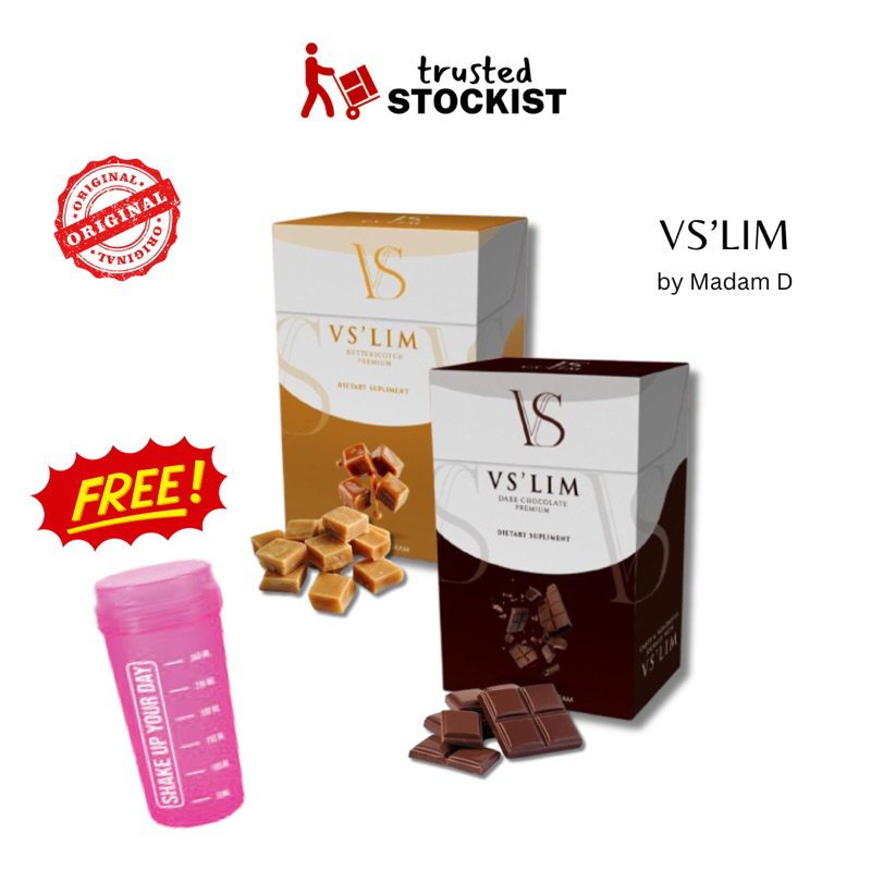 VSlim Butterscotch Dark Chocolate with FREE 1 Sachet - 💯 Original ...