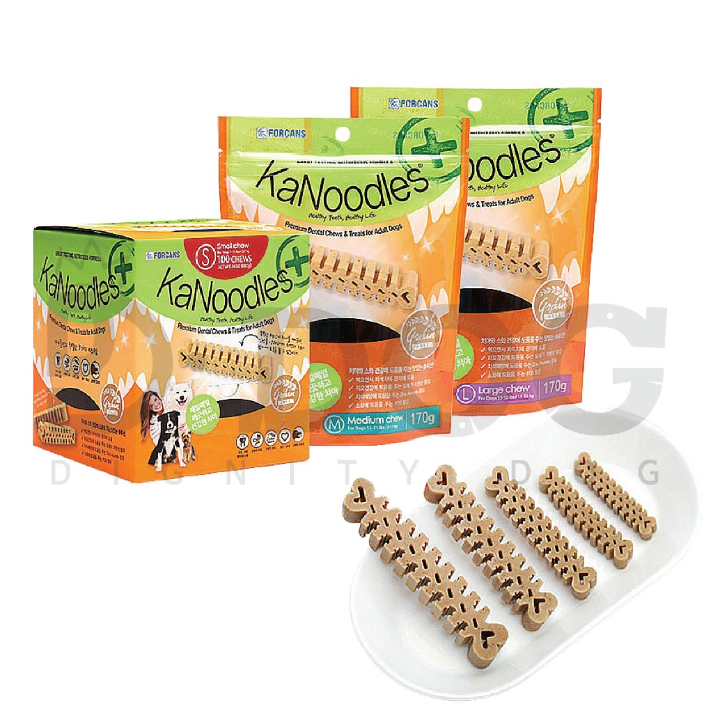 FORCANS 】 카누들 Kanoodles Dog Dental Treat Natural Snack for Pet Oral ...