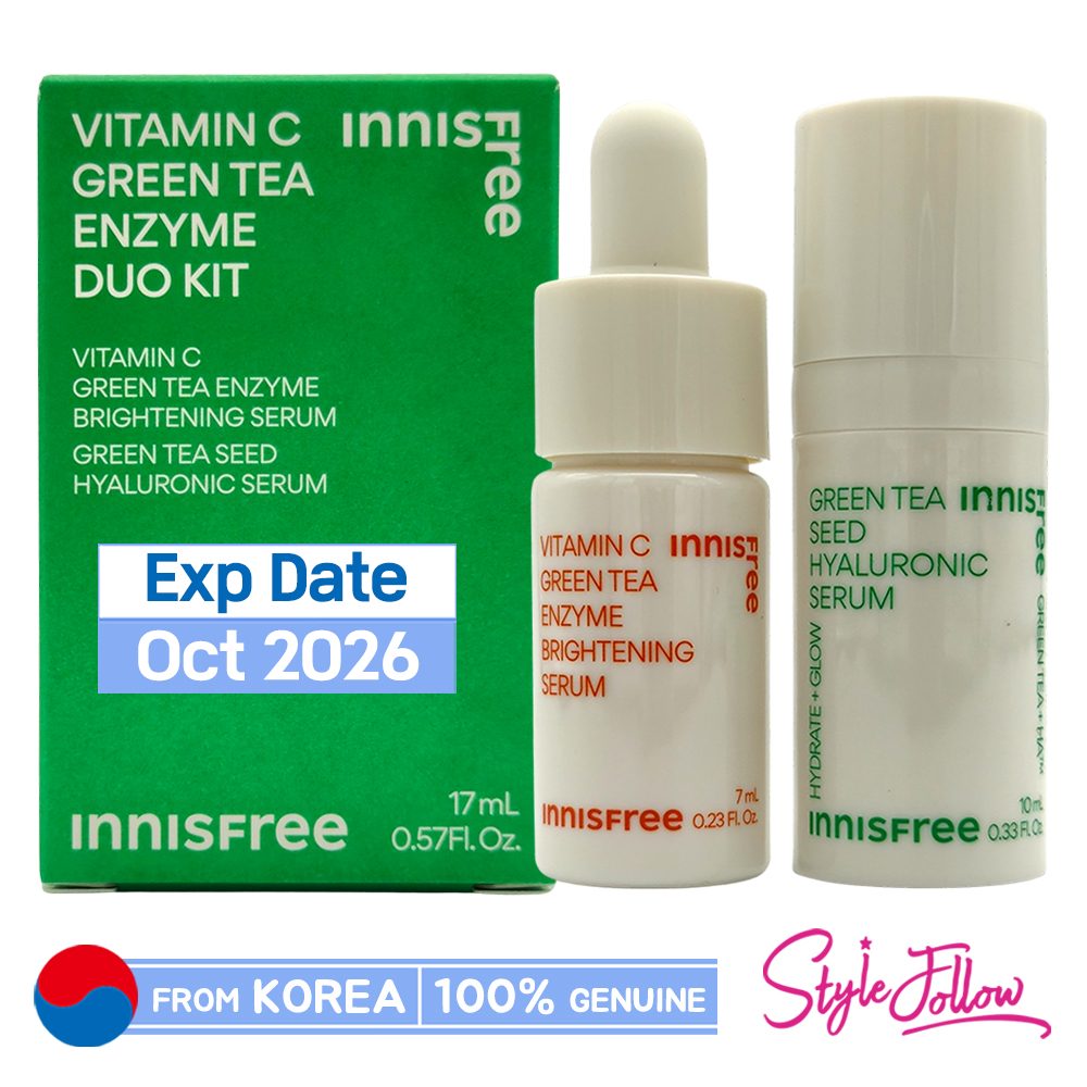️NEW Package ️[INNISFREE] Vitamin C Green Tea Enzyme Duo Kit | Shopee ...