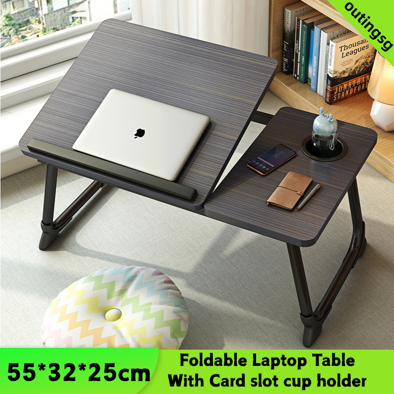 Foldable Laptop Desk with Tablet Holder - Multi-Purpose Bed/Office ...