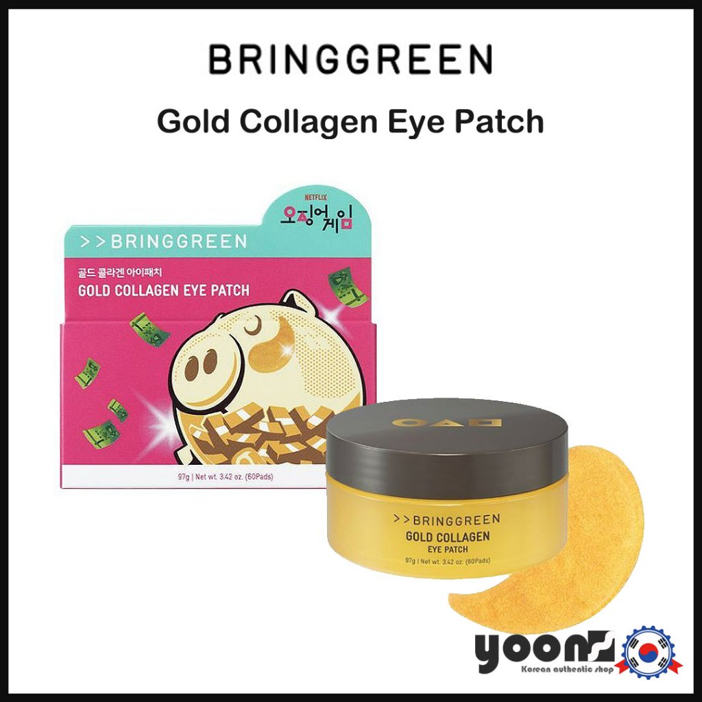 [BRINGGREEN X Squid Game] Gold Collagen Eye Patch 60 Sheets_From Korea ...