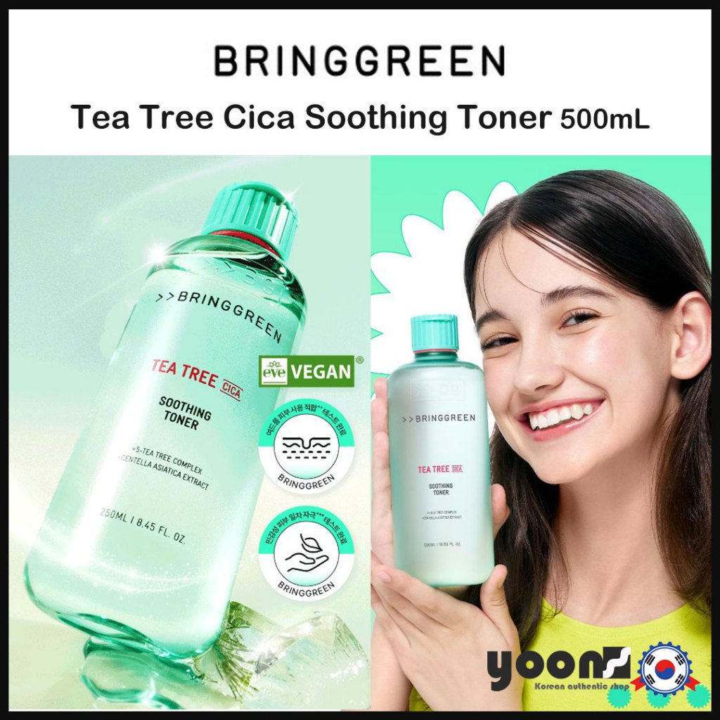 [BRINGGREEN] Tea Tree Cica Soothing Toner 500mL_From Korea | Shopee Malaysia