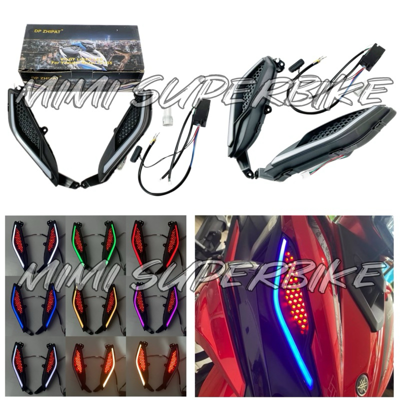 YAMAHA LC135 V4 V5 V6 V7 ( V2 V3 BOLEH PAKAI ) MATA GABAN RGB TUKAR ...