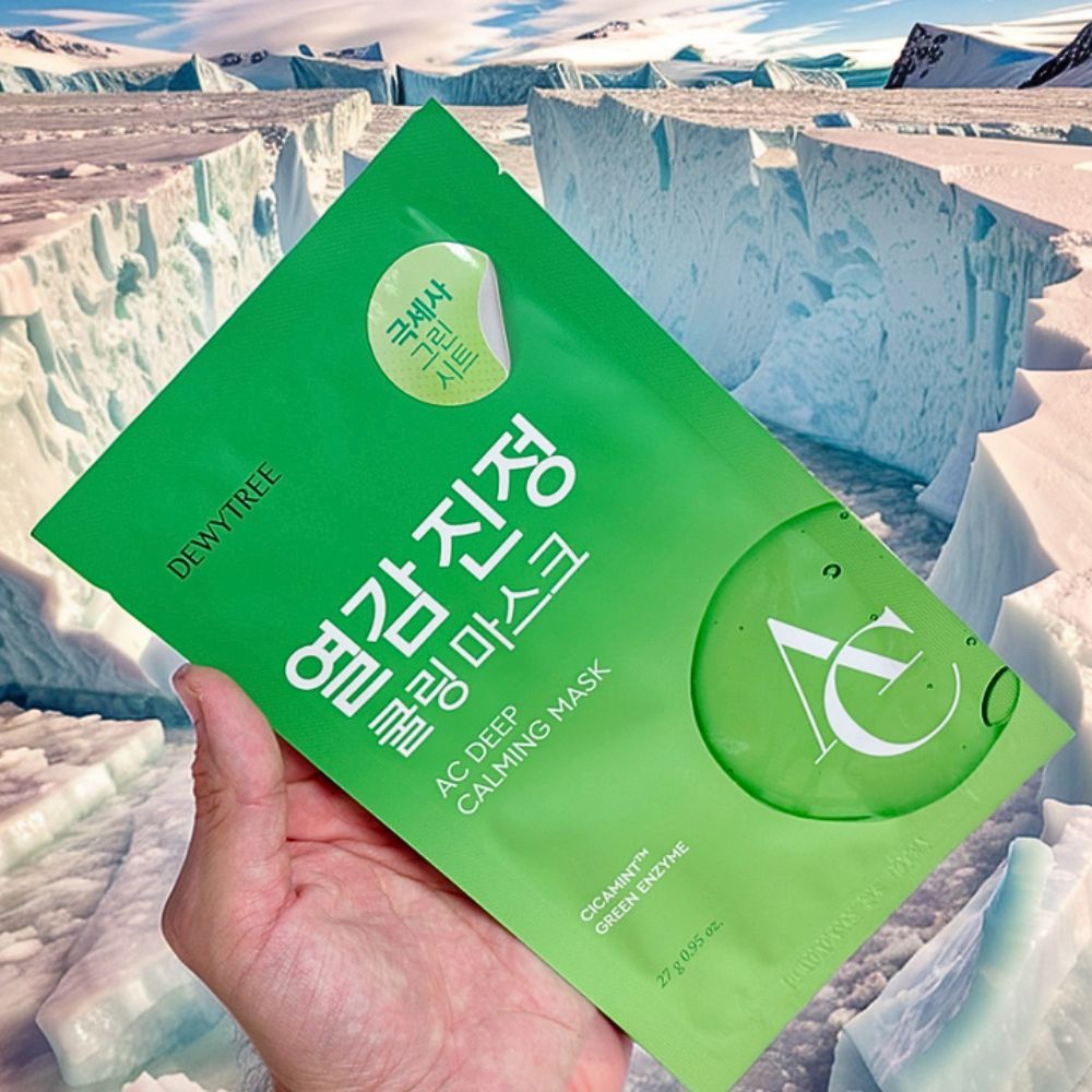 [DEWYTREE] Centella Calming & Cooling Facial Sheet Mask - Soothe Acne ...