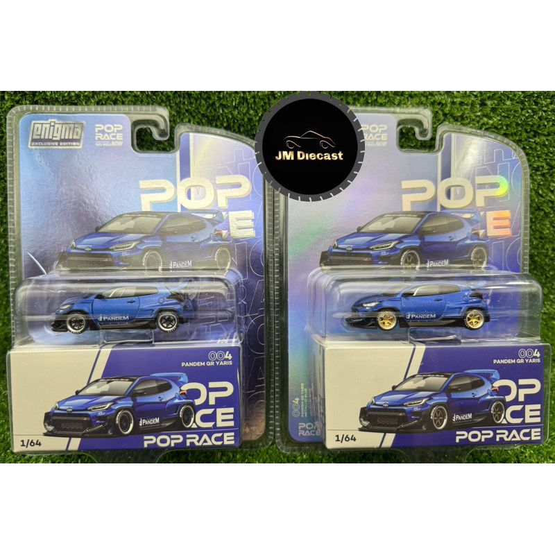 Pop Race x ENIGMA 1/64 Pandem Toyota GR Yaris - Metalic Blue (Normal + Chase) | Shopee Malaysia