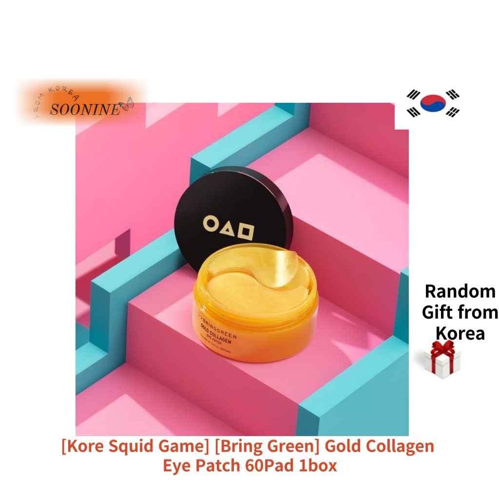 [Korea Squid Game] [Bring Green] Gold Collagen Eye Patch 60Pad | Shopee ...