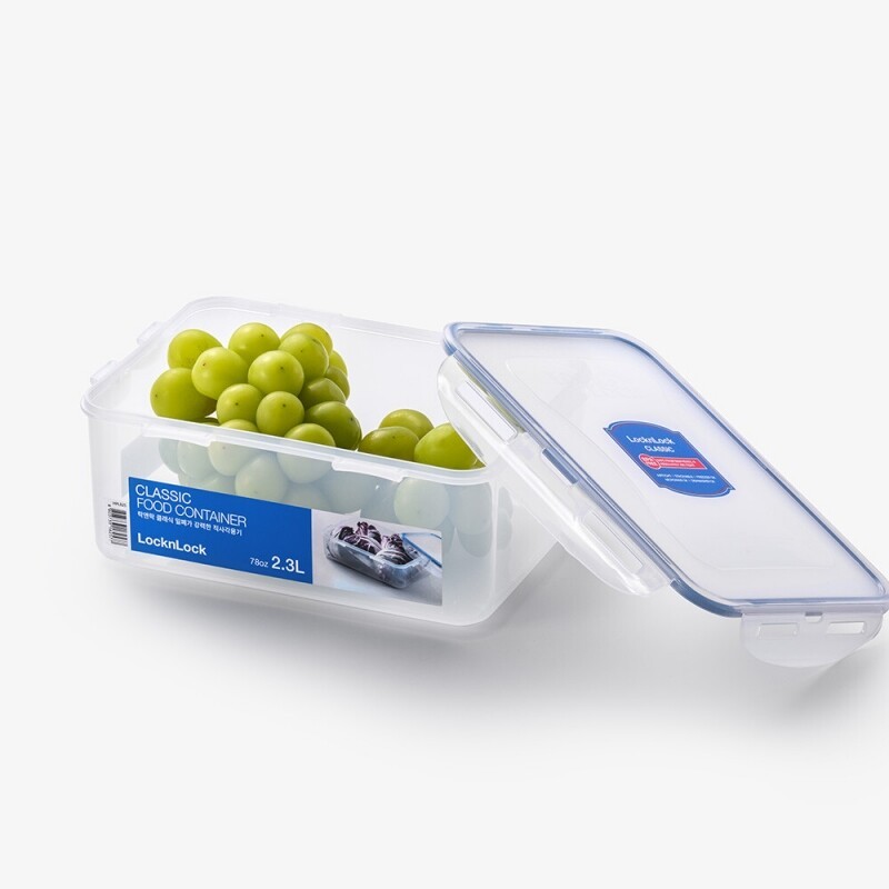 LocknLock 2.3L Classic Airtight Rectangular Food Storage Container Case HPL825 Lock & Lock ...
