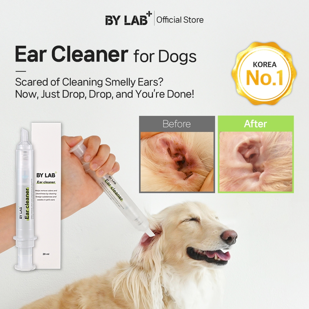 [BYLAB EAR CLEANER] Pet Dog Cat Infection Prevention Care Earwax ...