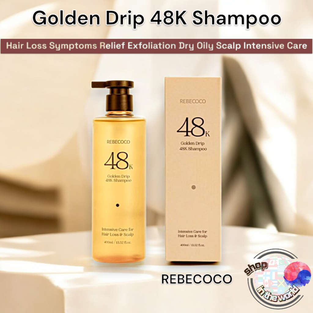 Scalp Shampoo Golden Drip 48K Korean Shampoo 400ml Hair Loss Symptom ...