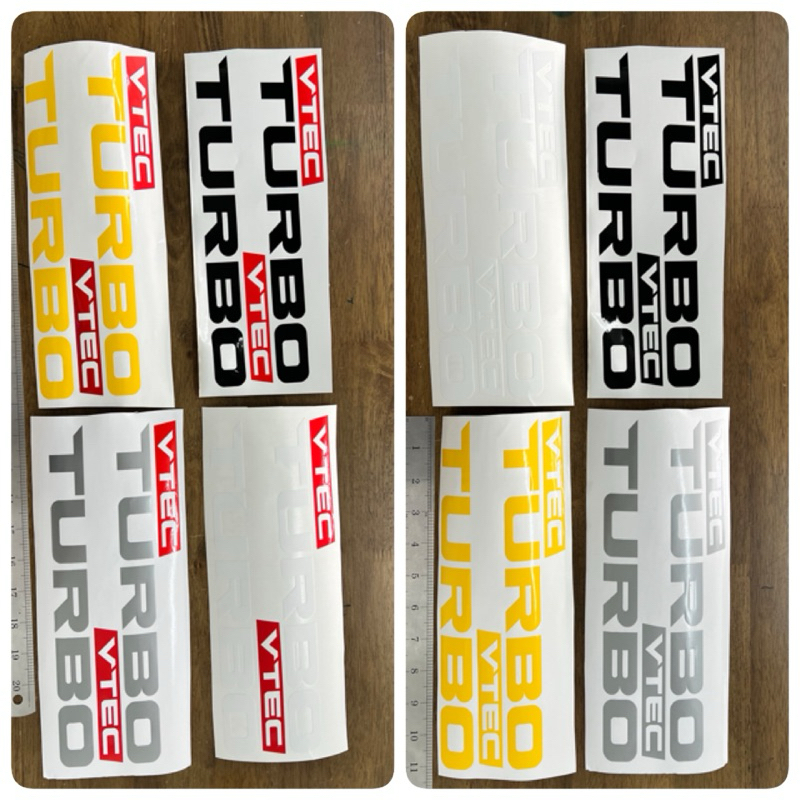 car vinyl sticker stiker decal vtec turbo sepasang | Shopee Malaysia