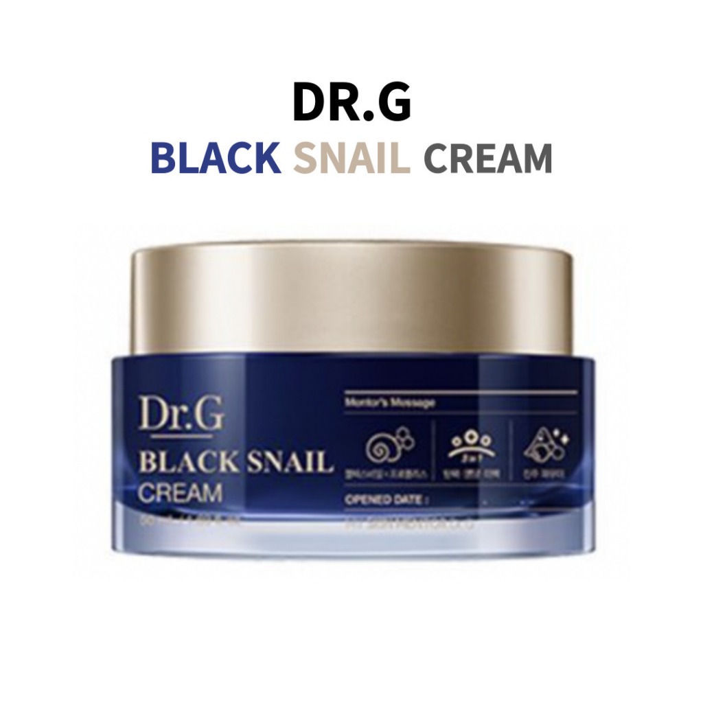 DR.G Black Snail Cream 50ml | Korean Anti-Aging Skincare with Snail Mucin for Hydration ...