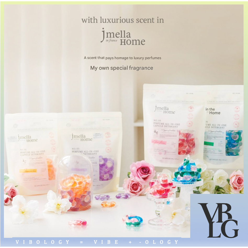 JMELLA Home in France Perfume All-in-One Capsule Detergent (30 Capsules ...