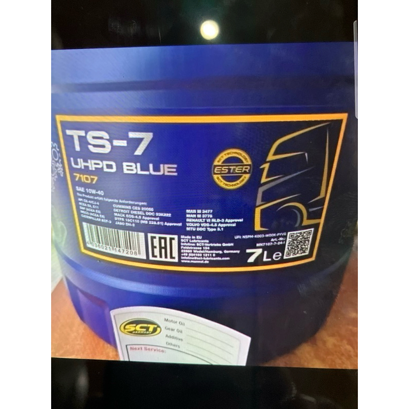 Mannol TS7 (7Liter)100%Original 10w40 Engine Oil | Shopee Malaysia