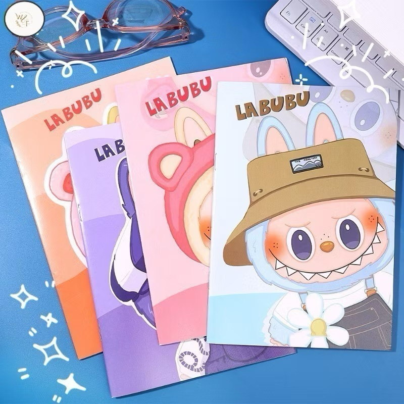 [Mamalove] Labubu A5 Notebook Kawaii Dairy Notepad Student Stationary ...