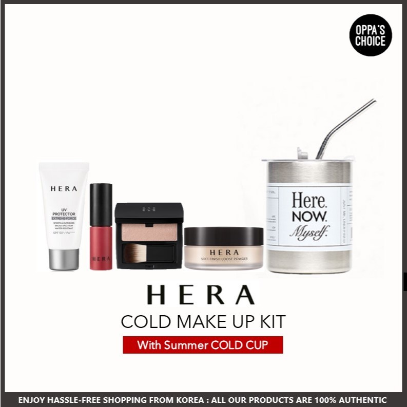 [LIMITED] HERA COLD MAKE UP KIT (With SUMMER COLD CUP) | Shopee Malaysia