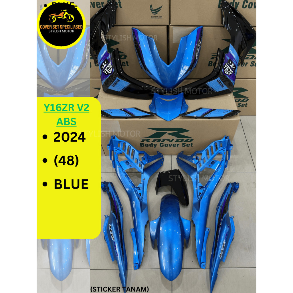 RAPIDO Cover Set YAMAHA Y16 Y16zr ABS V2 2024 (48)Red Body Cover ...