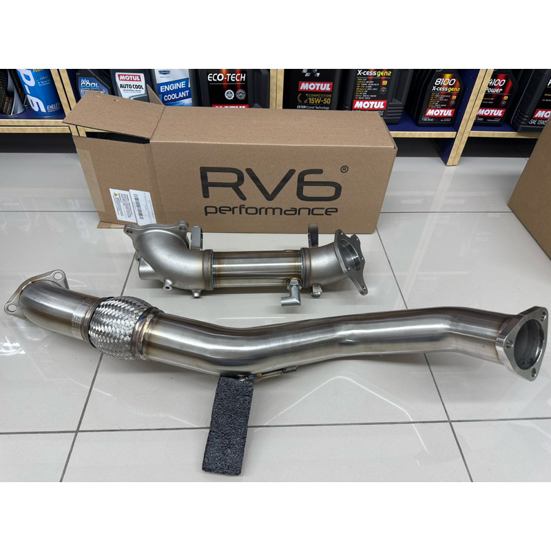 FL5 / FK8 - RV6 - Front Pipe and Down Pipe / Decatted / HONDA / TYPE R ...