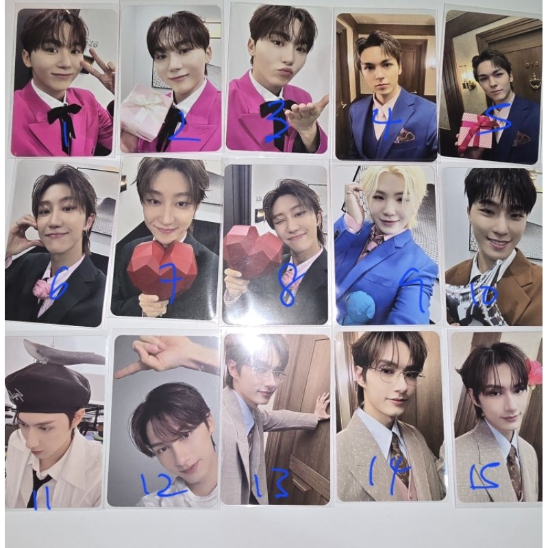 WTS SEVENTEEN OFFICIAL CARAT PHOTOCARDS ALBUM wonwoo mingyu jeonghan ...
