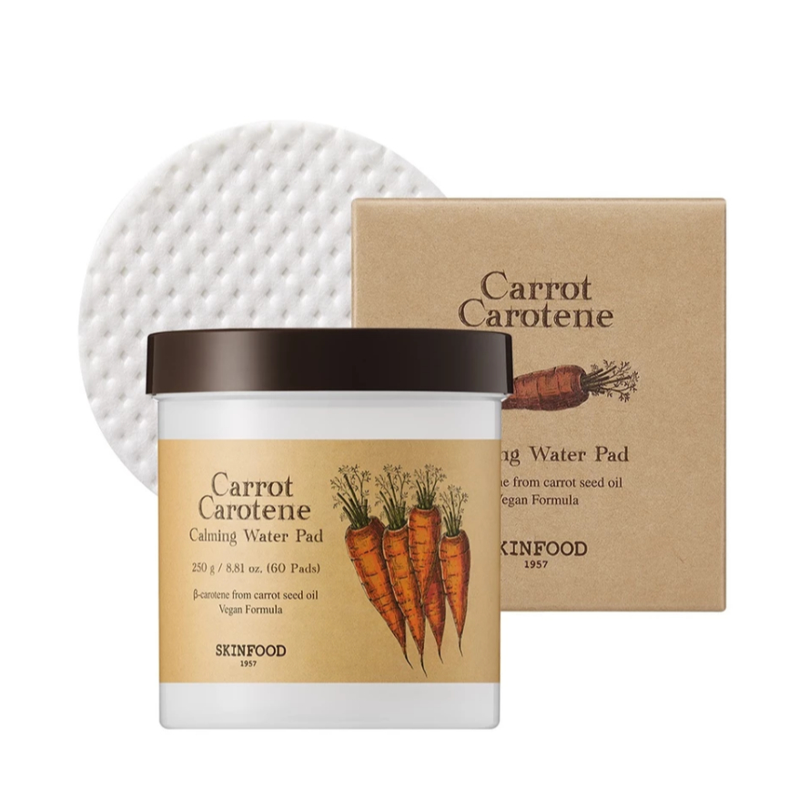 SKINFOOD Carrot Carotene Calming Water Pad 60ea / Redness Relief ...